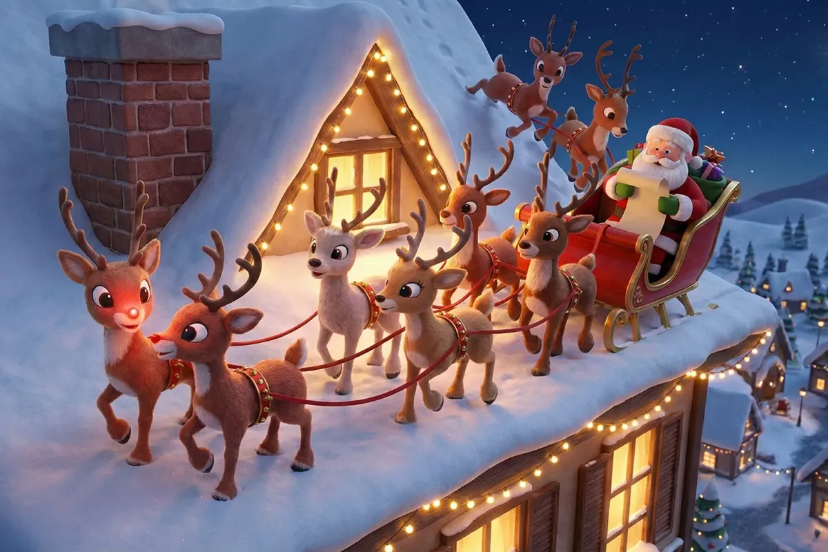 How Rudolph Helps Land Santa’s Sleigh Safely